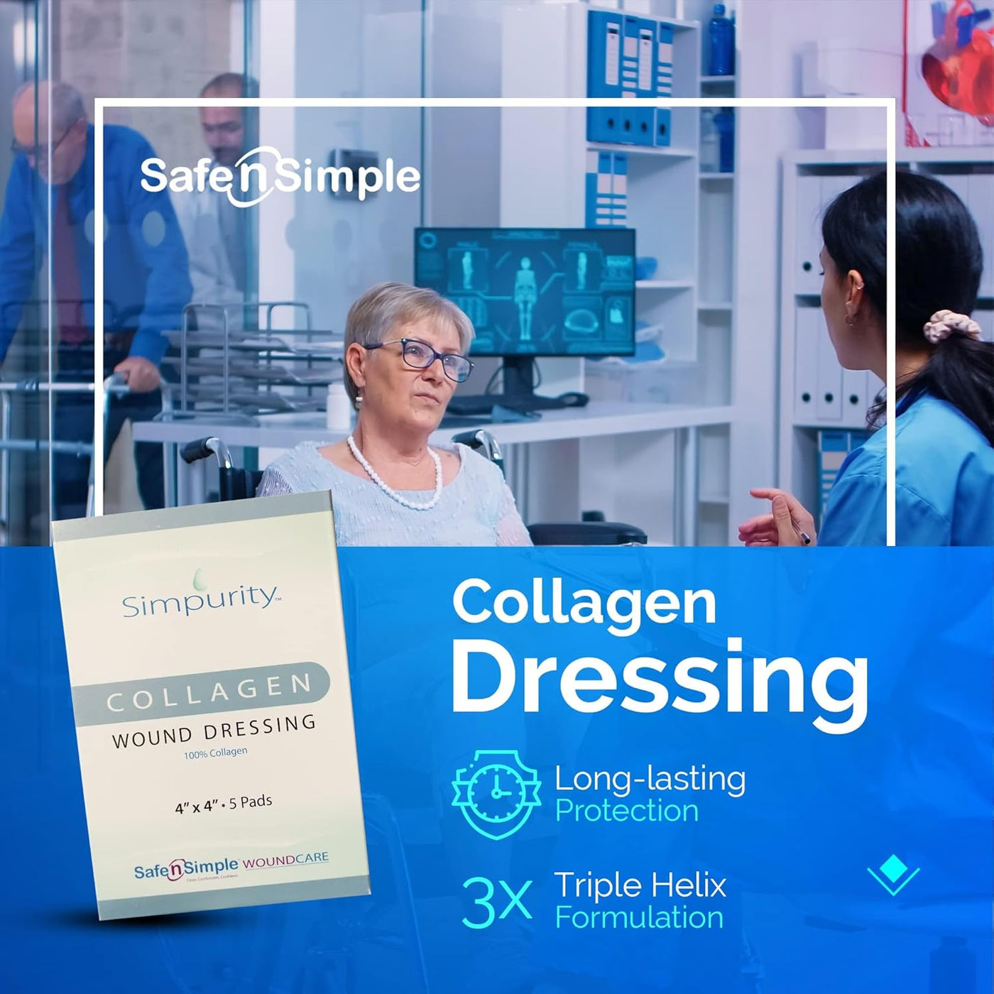 Safe N Simple Simpurity Collagen Dressing Powder — Go Bulk Medical