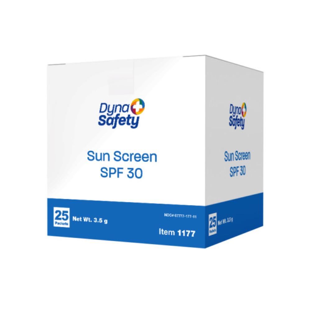 Dynarex Sunscreen, 3.5 g Sachet, 25 Packets / Case of 24 – Go Bulk Medical