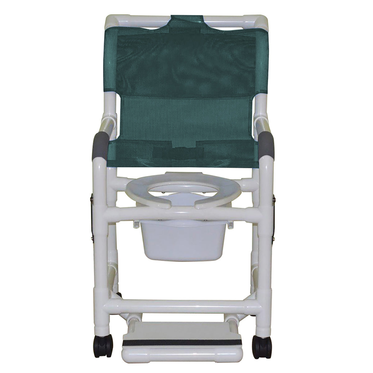 MJM International 118-3TW-DDA-SF-SQ-PAIL Shower chair 18" internal wid ...