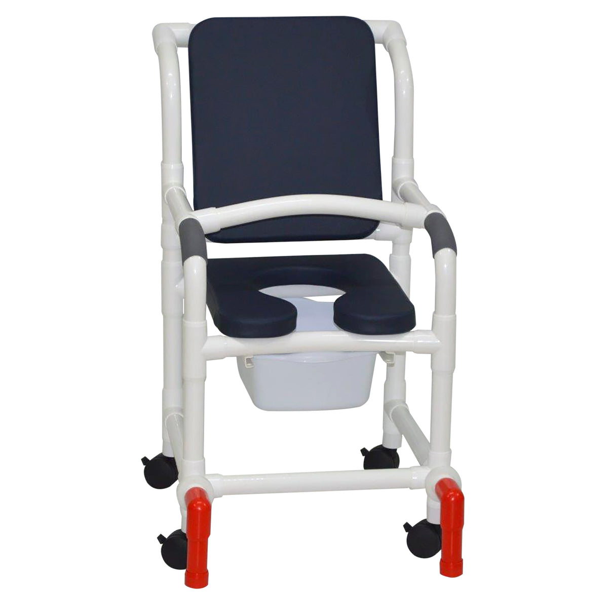 MJM International 118-3-SSDE-CBP-AB-SQ-PAIL-LSB-AT Shower Chair With S ...