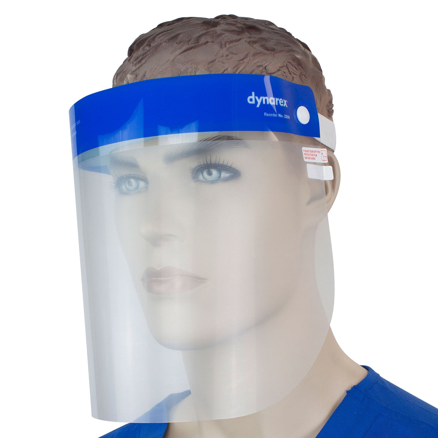 Dynarex Full Length Face Shield, 40/cs (40 Count) — Go Bulk Medical