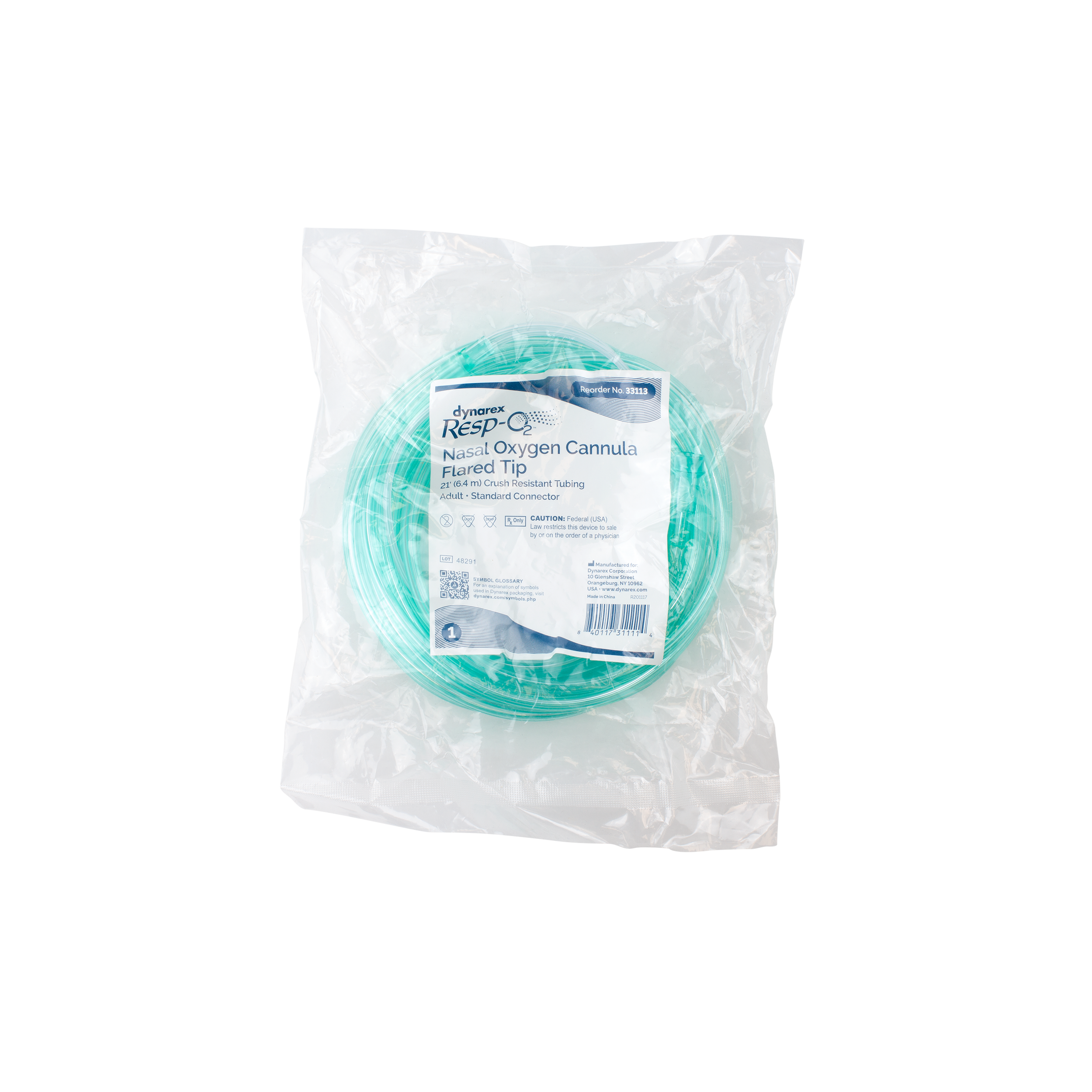 Dynarex Resp-O2 Nasal Oxygen Cannula, Flared Tip (50 Count) — Go Bulk ...