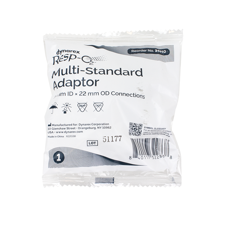 Dynarex Resp-O2™ Adapters & Connectors (50 Count) — Go Bulk Medical