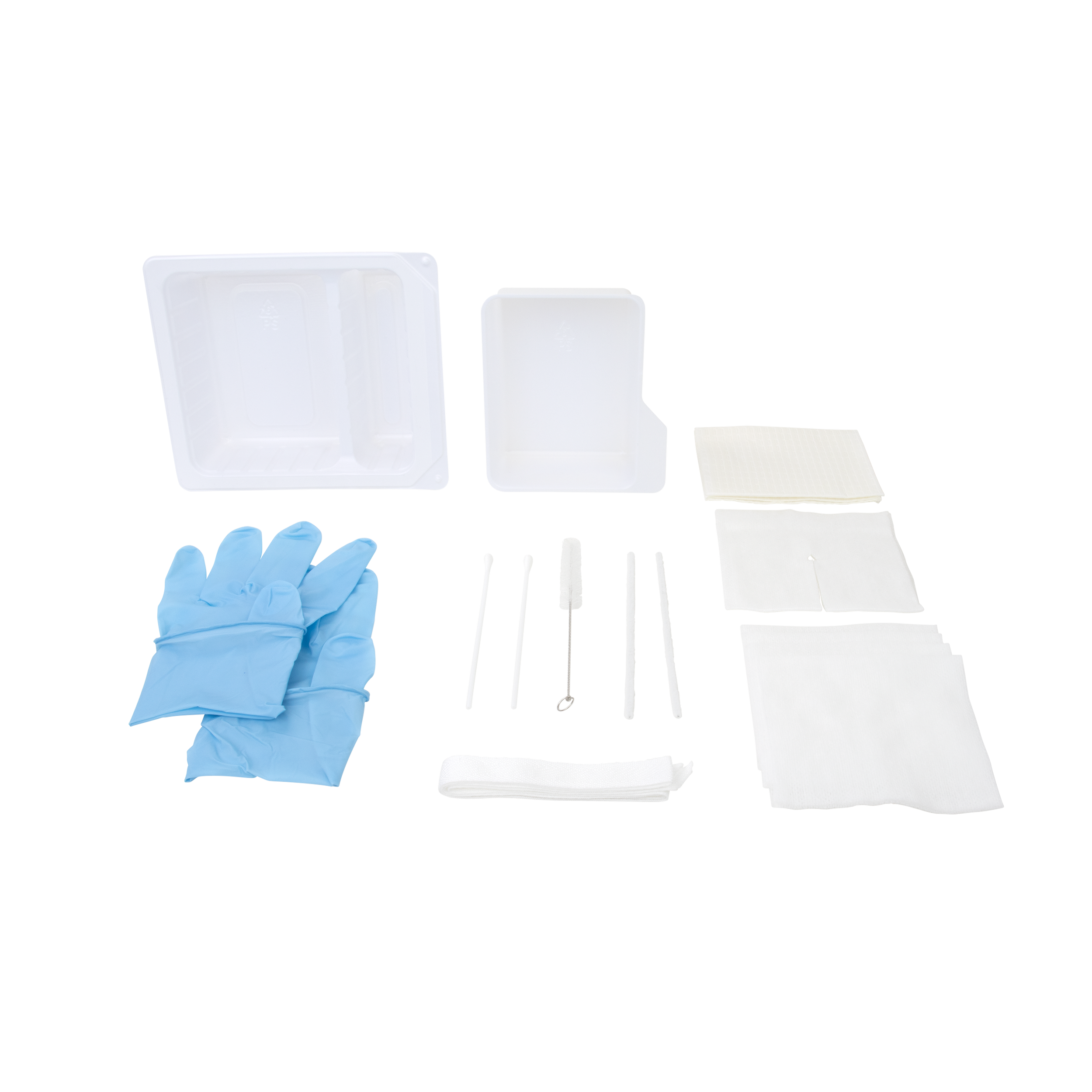Dynarex Tracheostomy Care Kit - Two Compartment Tray with Nitrile Glov ...