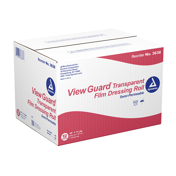 Dynarex View Guard Transparent Film Dressing Roll - 12ea/cs (12 Count ...