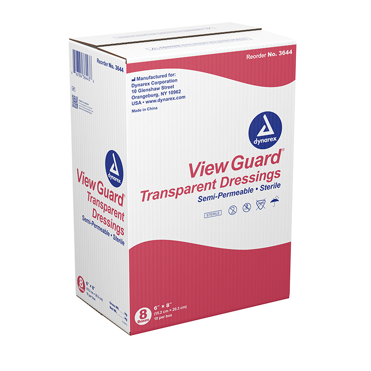 Dynarex View Guard Transparent Dressings - Sterile, 6" x 8" - 10ea/bx ...