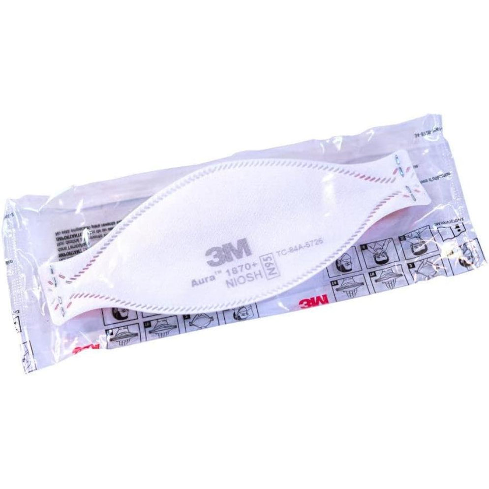 3M 440pcs Aura 1870+ Particulate Respirator N95 Face Mask, Regular Siz ...