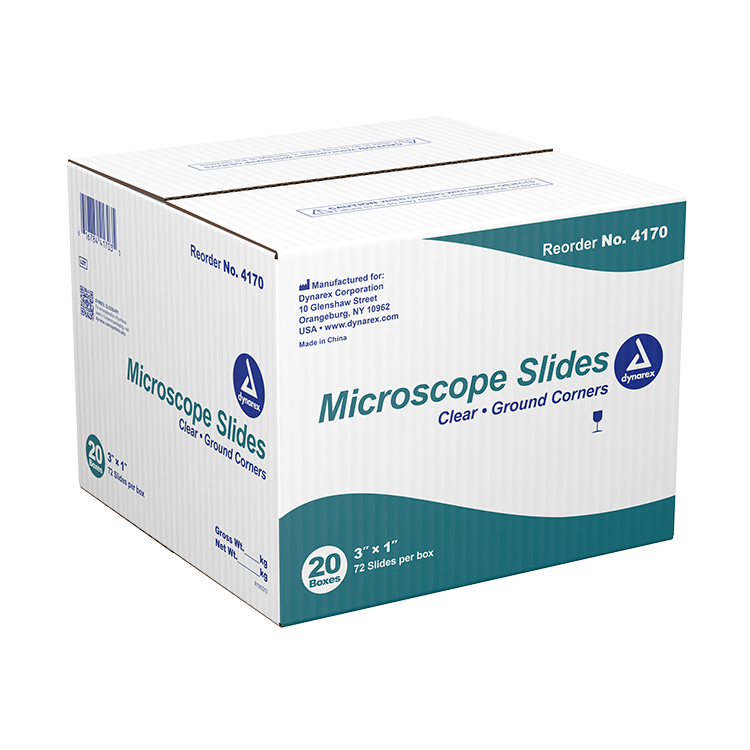 Dynarex Microscope Slides - 72ea/bx, 20bxs/cs (1440 Count) — Go Bulk ...