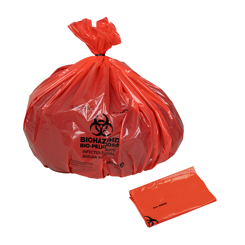 Dynarex Biohazard Bags, 36” x 30” (200 Count) — Go Bulk Medical
