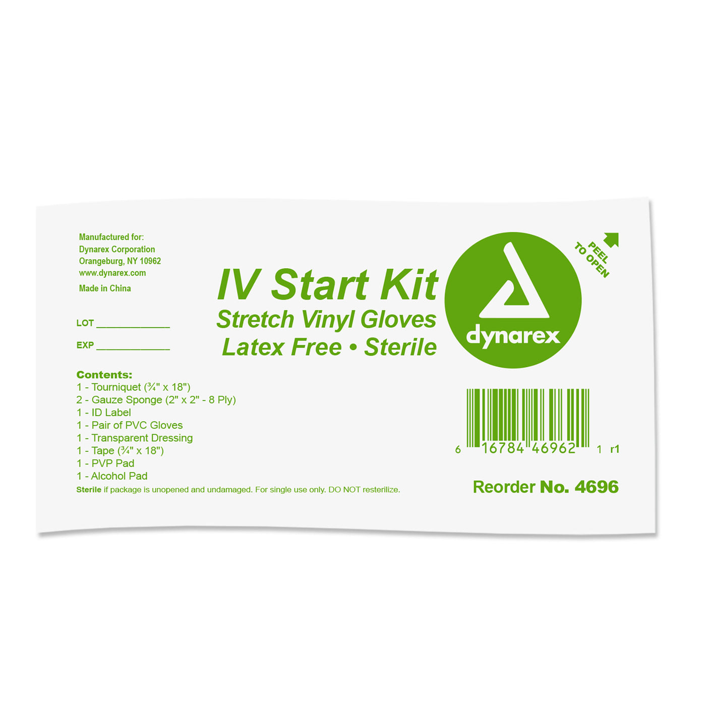 Dynarex IV Start Kits (50 Count) — Go Bulk Medical