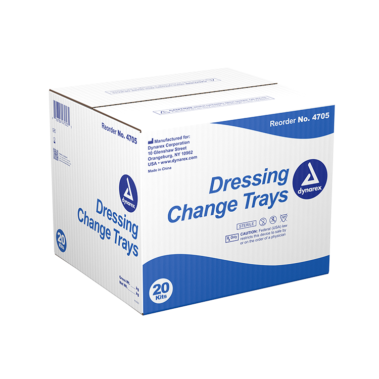 Dynarex Dressing Change Tray (20 Count) — Go Bulk Medical