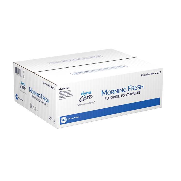 Dynarex Morning Fresh Mint Toothpaste with Fluoride (144 Count) — Go ...