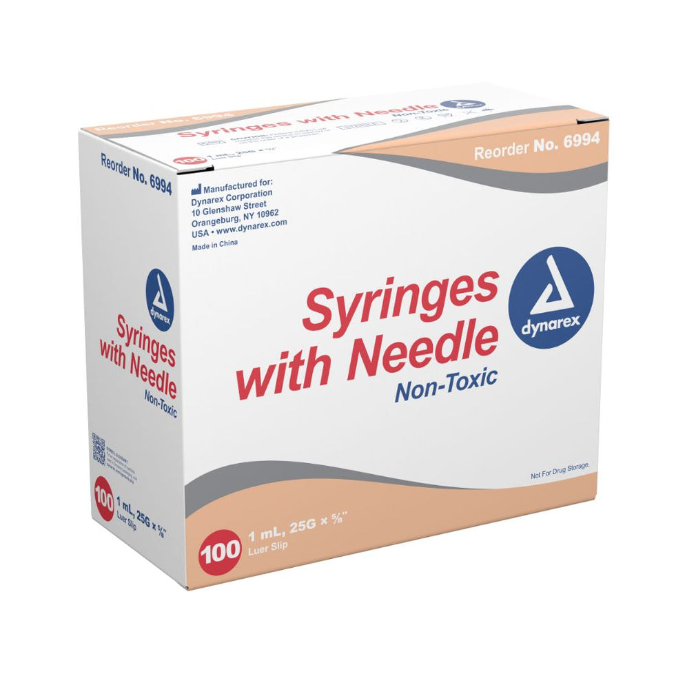 Dynarex Syringes With Needle - 1cc (800 Count) — Go Bulk Medical