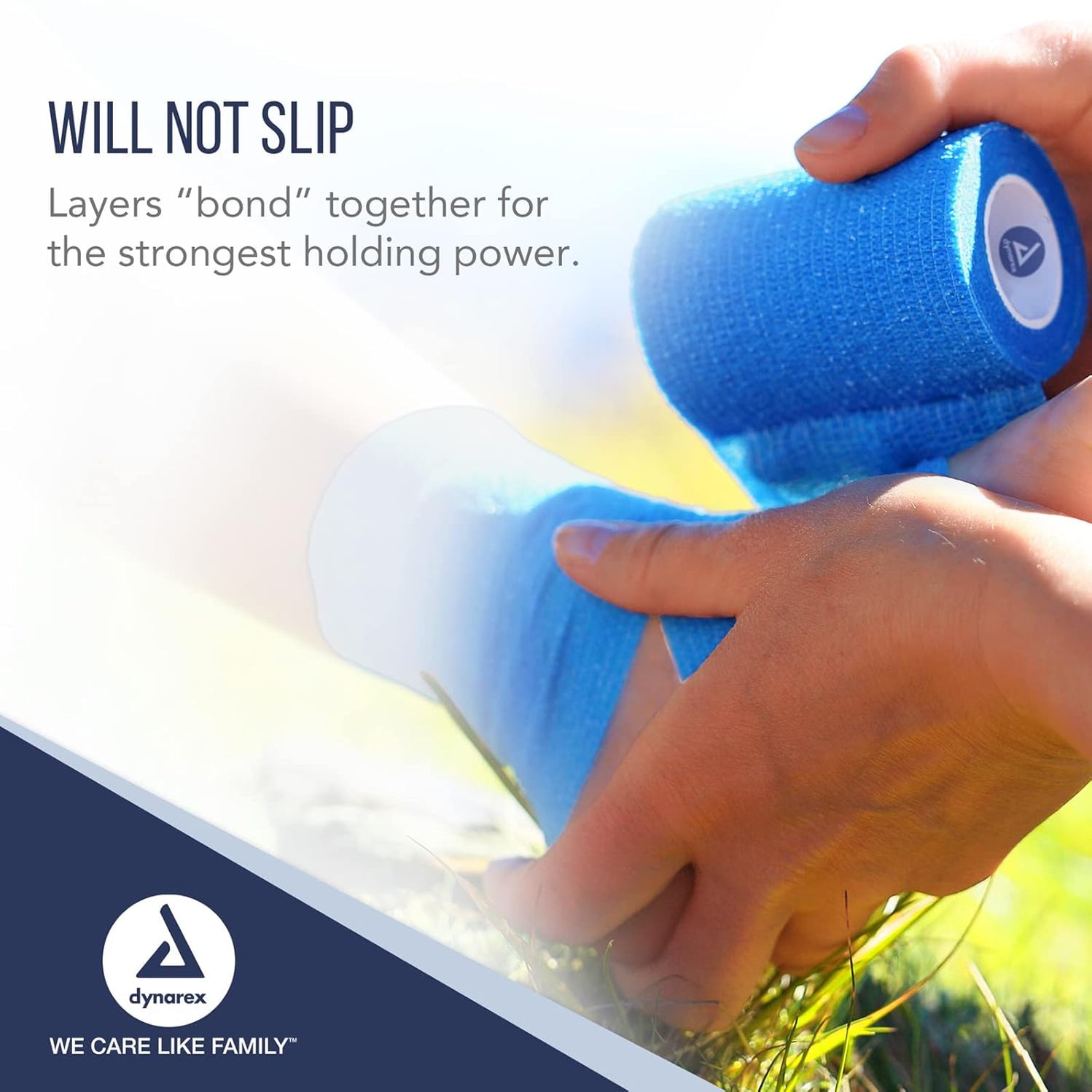 Dynarex Sensi Wrap, Self-Adherent, Dark Blue — Go Bulk Medical