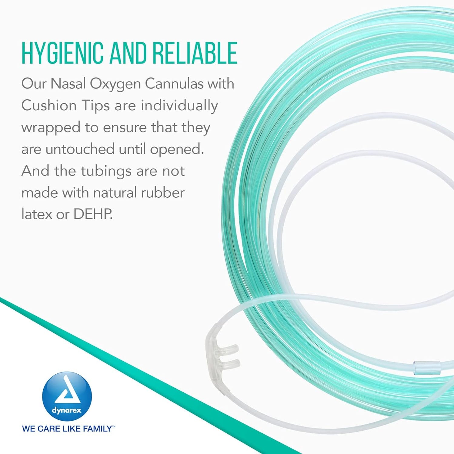 Dynarex Resp-O2 Nasal Oxygen Cannulas with Standard Tips - Adult, 50 ...