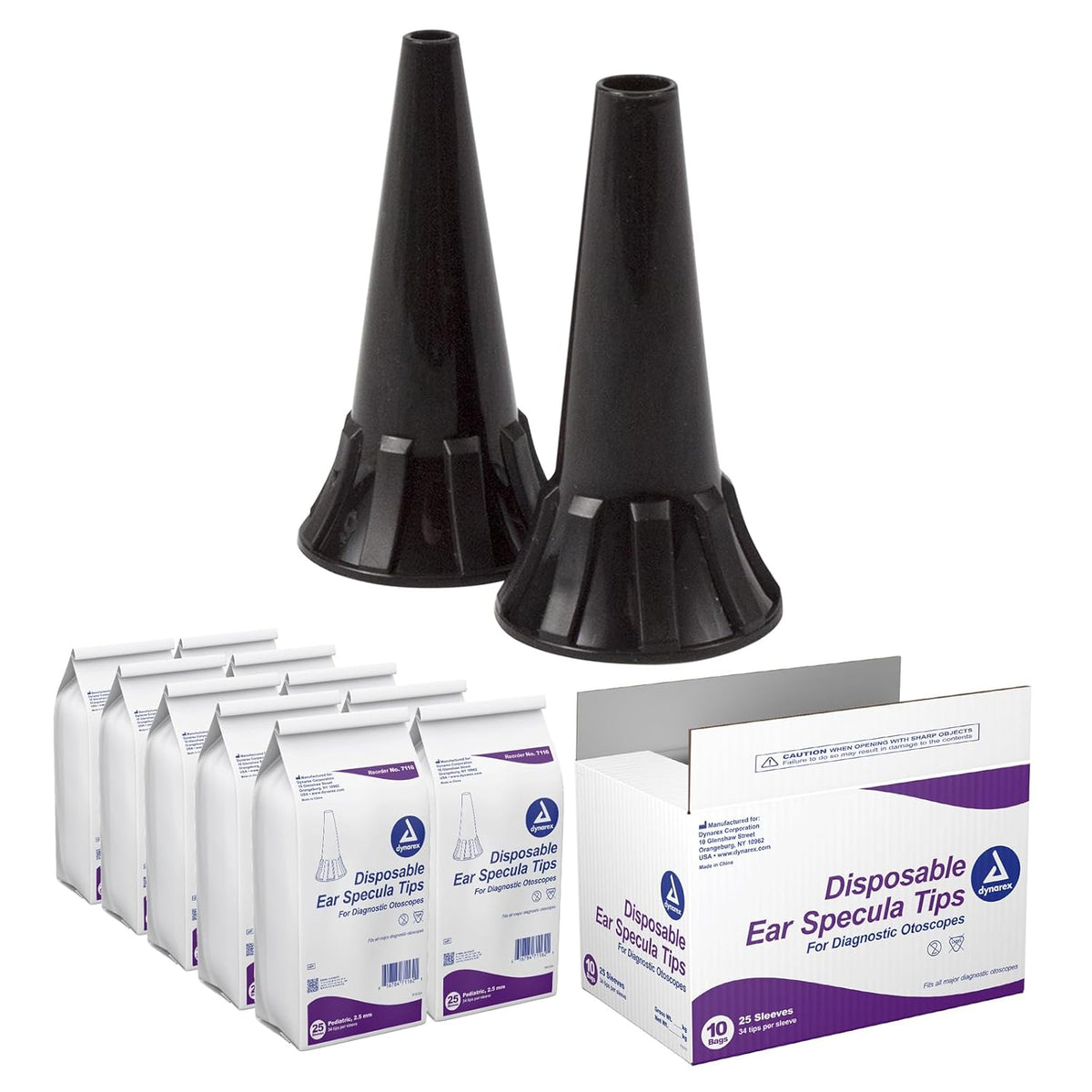 Dynarex Ear Specula Tips (8500 Count) — Go Bulk Medical