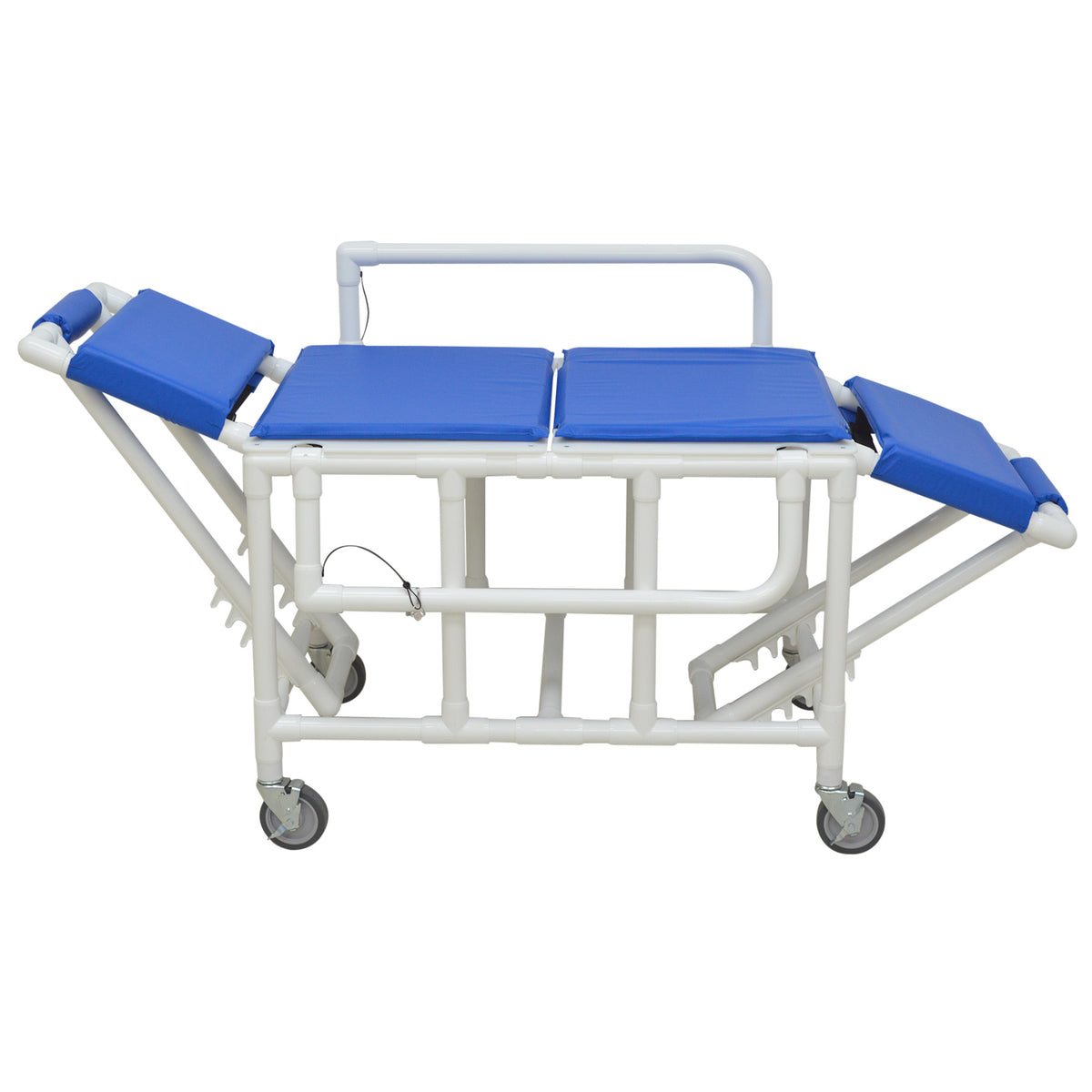 MJM International 920-FD-PAD Shower gurney with fold down head and foo ...