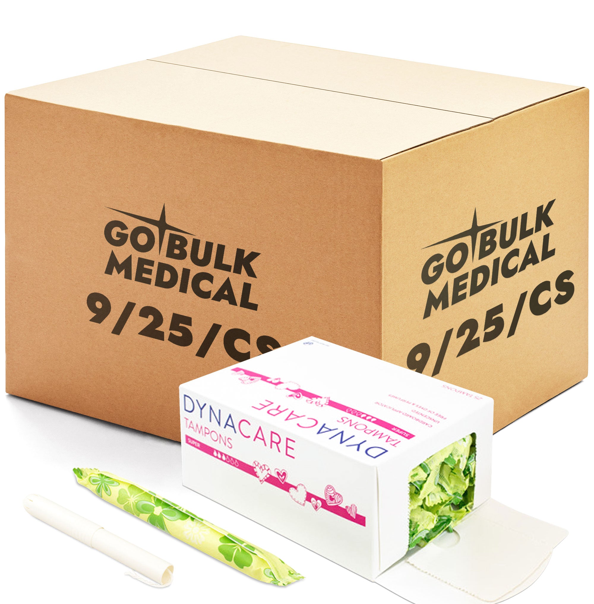Dynacare Super Tampons Cardboard Applicator, 9-12gr absorbency, 9/25/c ...