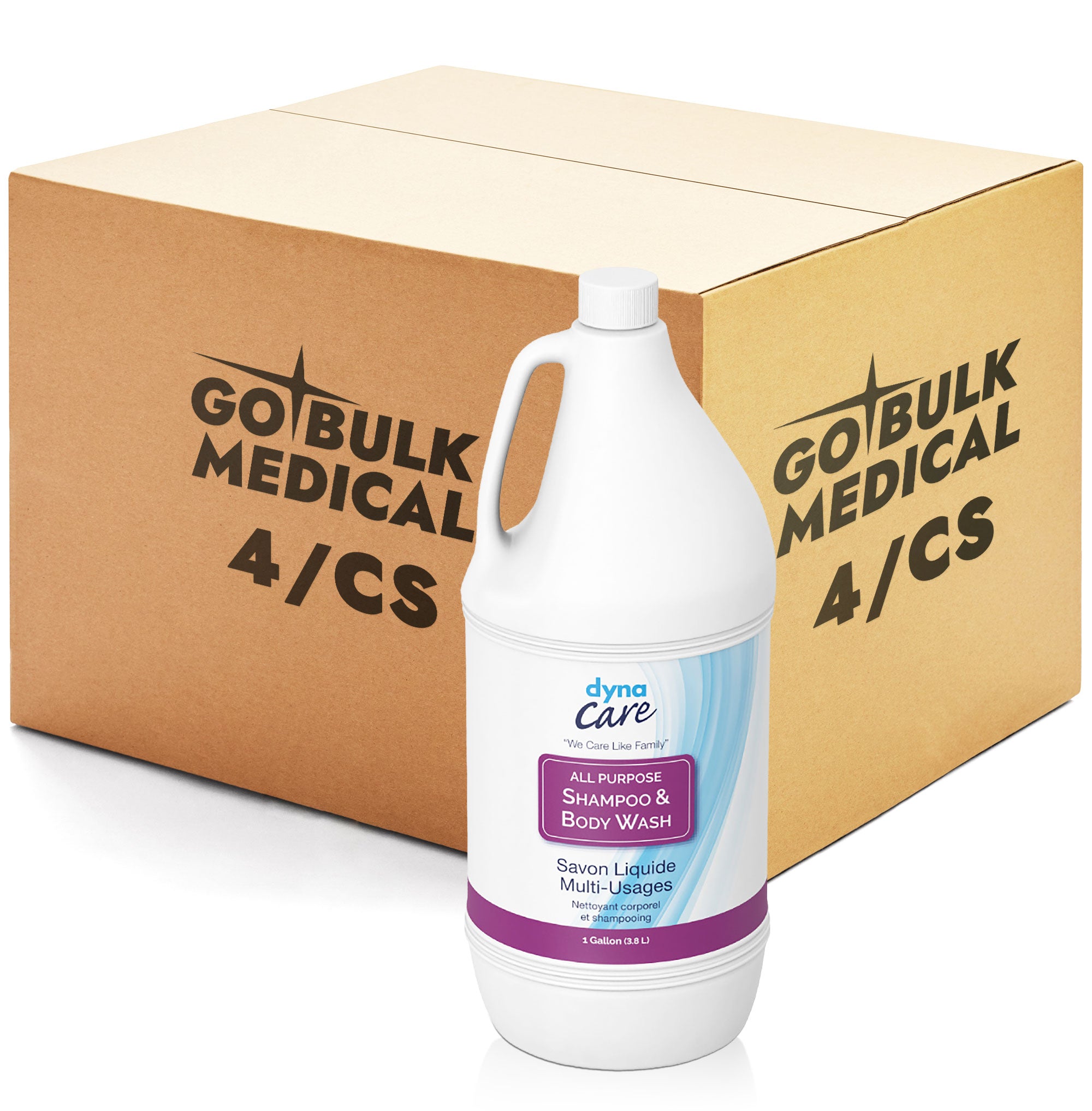 DynaCare All Purpose Shampoo and Body Wash, 1 gal., 4/cs – Go Bulk Medical
