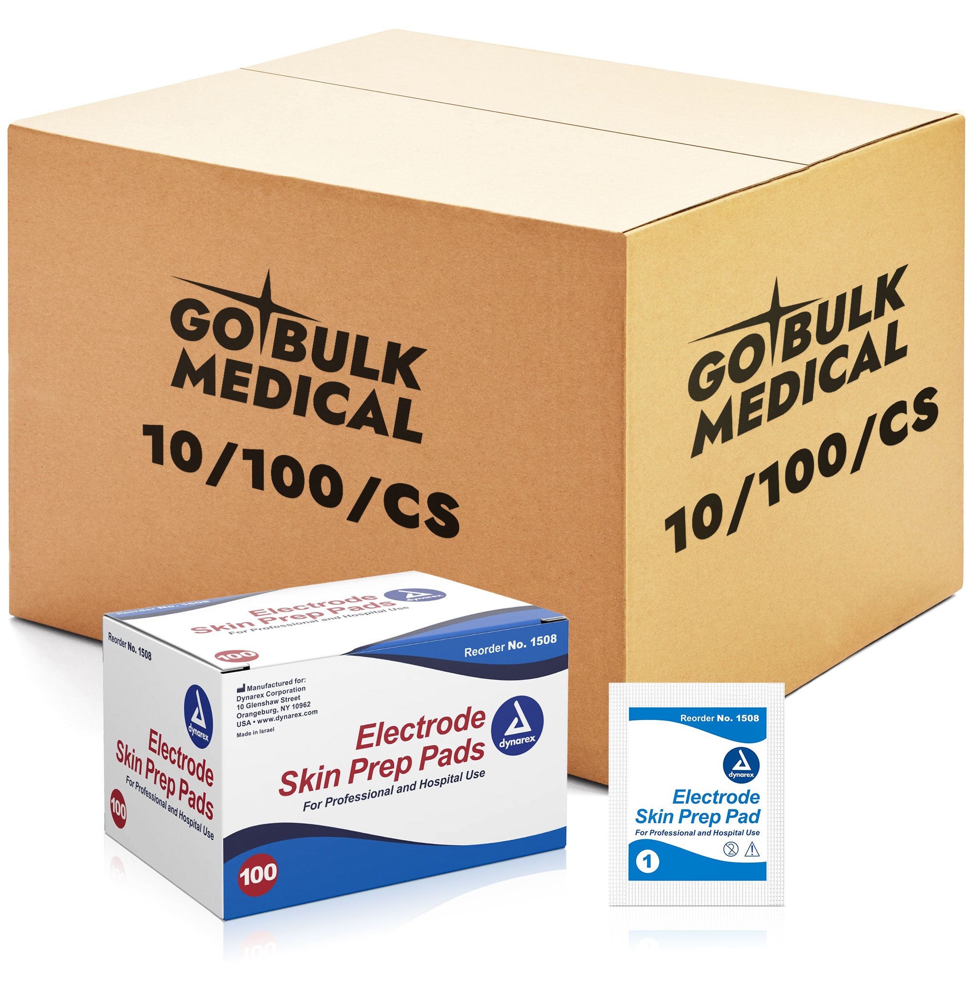 Dynarex Electrode Skin Prep Pad, 10/100/cs – Go Bulk Medical