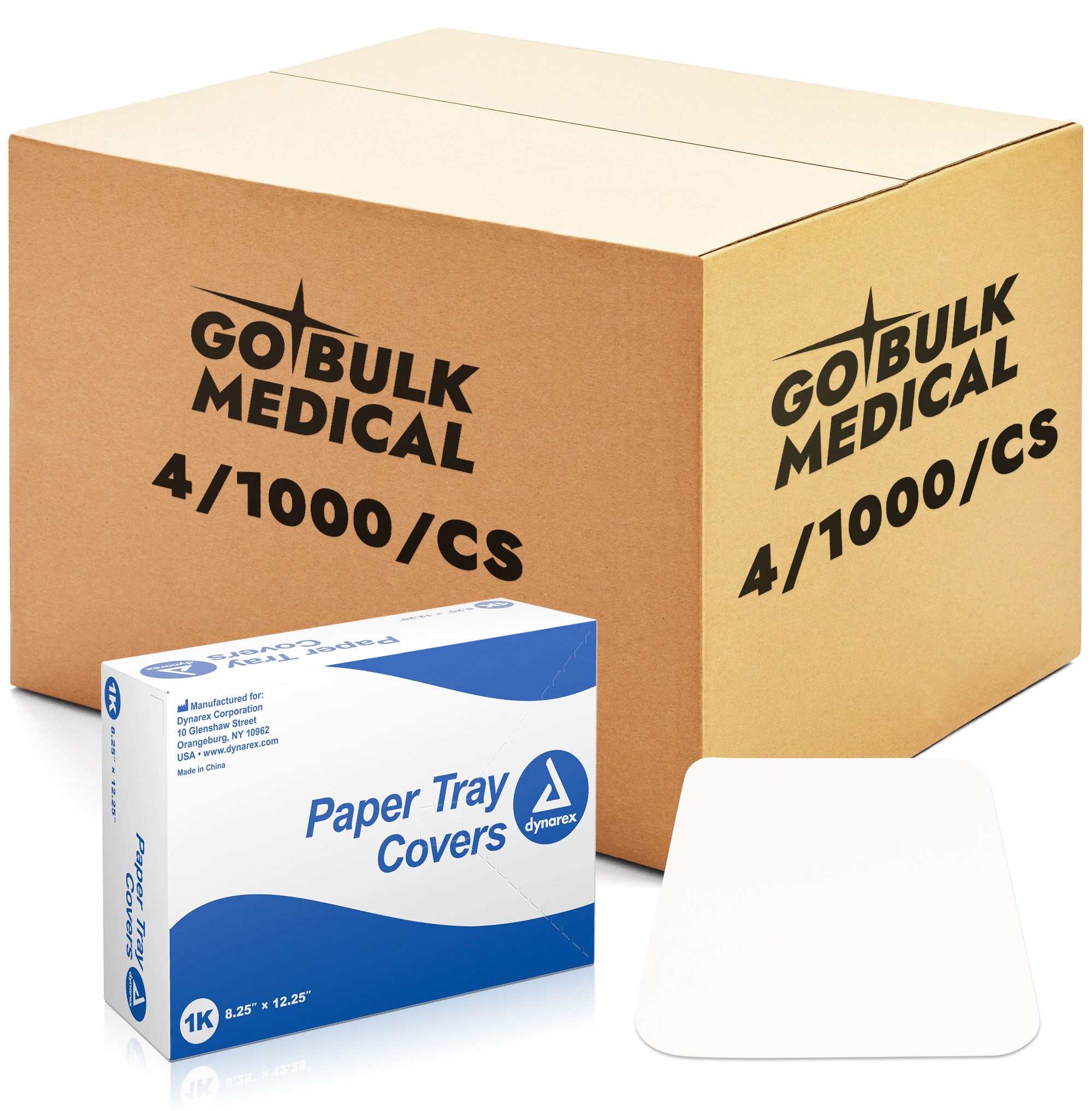 Dynarex Paper Tray Covers, 8.25" x 12.25", White, 4/1000/cs – Go Bulk ...