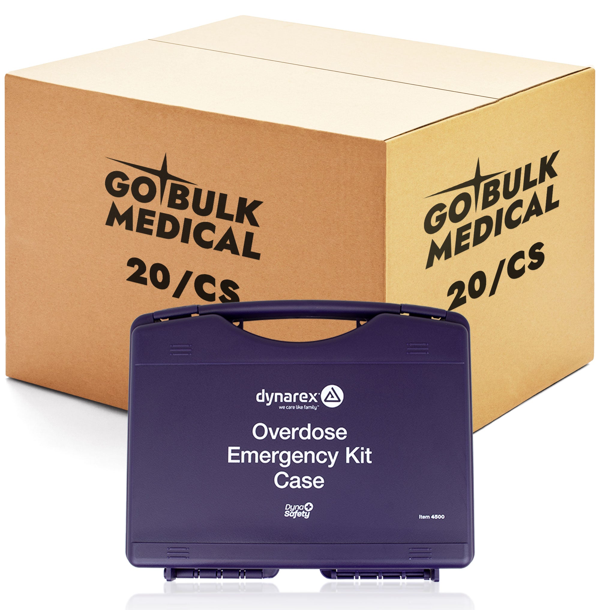 Dynarex Overdose Emergency Kit Case, Case of 20 – Go Bulk Medical