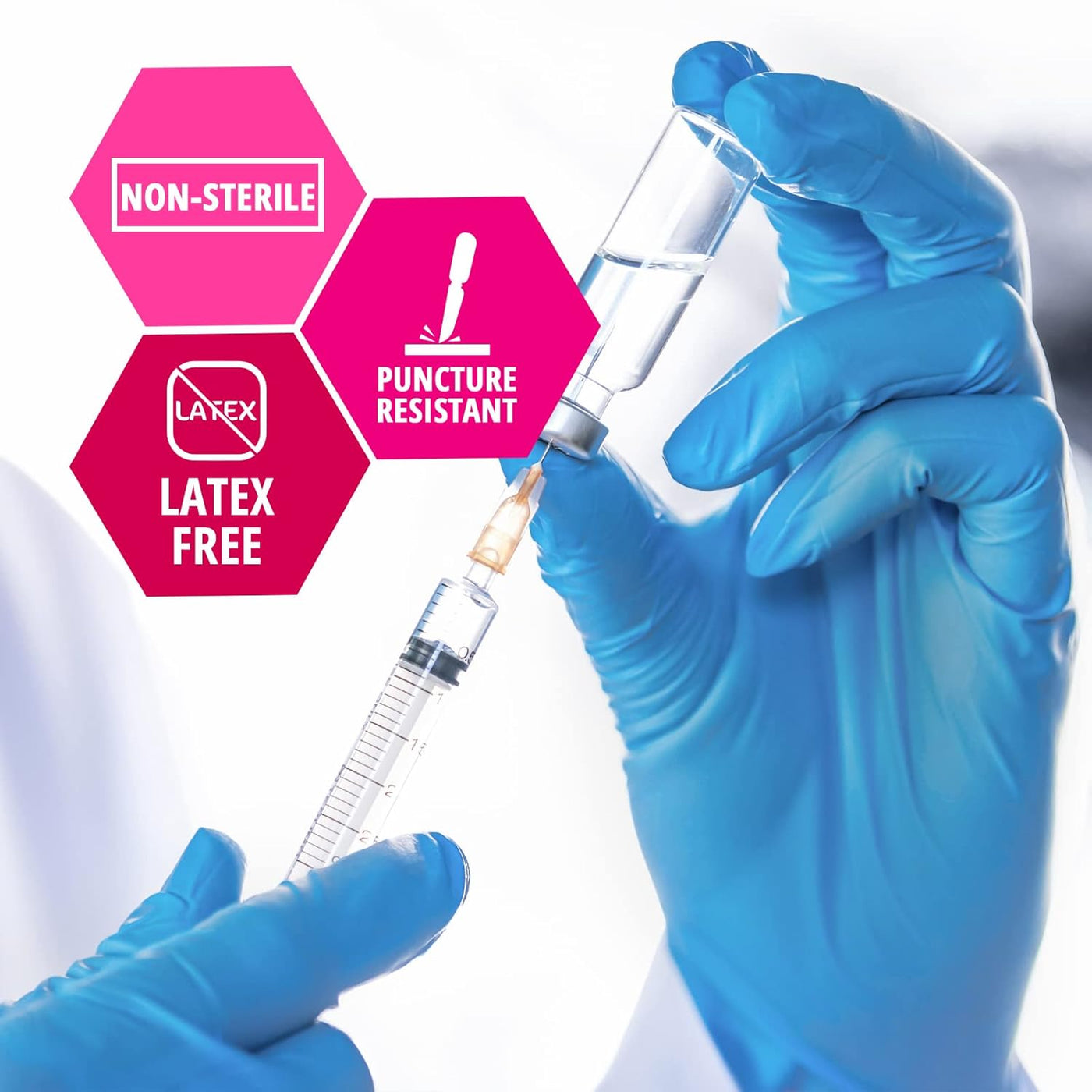 MedPride Nitrile Exam Gloves 4.3 Mil Thick Non-Sterile Powder Free - 1 ...
