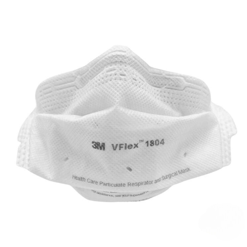 3M 400pcs VFlex 1804 Particulate Respirator N95 Face Mask, Regular Siz ...